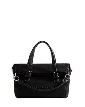Desigual Bols_Tris Tras Loverty 2, Sac à Main Femmes, Noir, Taille Unique
