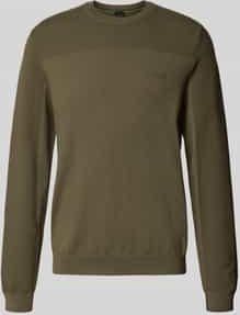 HUGO BOSS Pullover mit Logo-Schriftzug