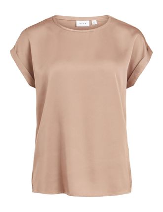 Vila VIELLETTE S/S Satin TOP/SU - NOOS