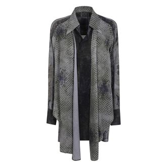 Ziggy Chen Drape Lang Shirt - - Blouses & Shirts - Damen - Mehrfarbig - 2XS