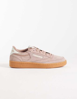 Reebok Club C 85 Sneaker in Braun mit Gummisohle