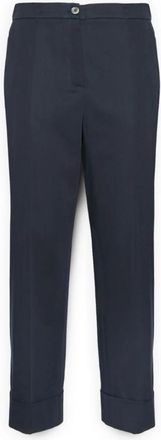 Elena Miro Femme, Pantalons, Bleu, Taille: 52 FR Pantalon Chino