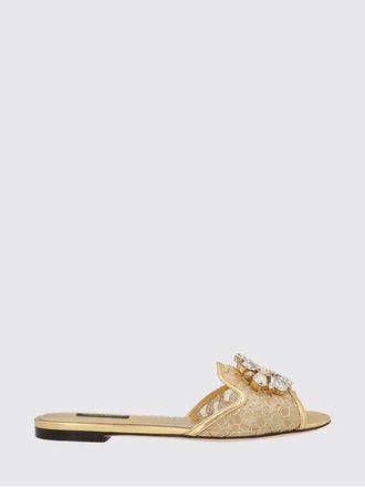 Dolce & Gabbana Flache Sandalen DOLCE & GABBANA Damen Farbe Gold