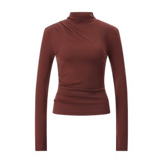 Max Mara Langarmshirt Orme mit Stehkragen