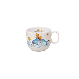Villeroy & Boch Happy as a Bear Mug pour enfants avec anse, 180 ml, Porcelaine Premium, Blanc/Multicolore