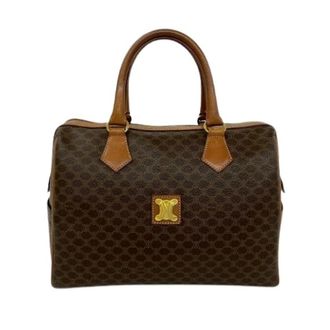 Celine Sac &agrave; main en cuir Macadam Pre-owned - Femme - Pre-owned - Brun - Taille: ONE Size
