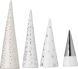 Räder GmbH Kleiner Winterwald, 4er Set mit Silber