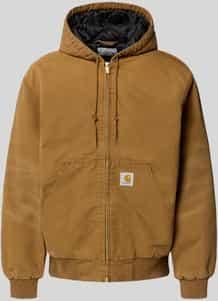 Carhartt Work in Progress Jacke mit Känguru-Tasche und Label-Detail