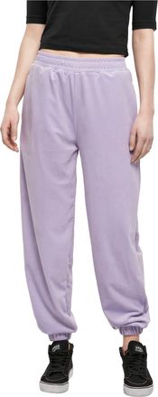 Urban Classics Damen Ladies High Waist Ballon Velvet Sweat Pants Hose, Lavender, M