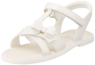 Geox J Karly Girl Sandal, White, 29 EU Schmal