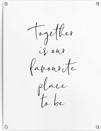 Reinders Gartendeko, Zusammen, Garten, Bilder, Wanddeko, Room Decor, Leinwand, Schwarz-Wei&szlig;, 80 x 60cm