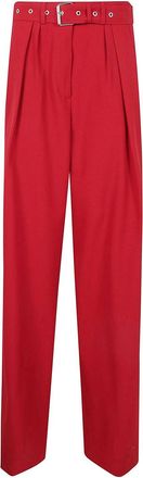 Dries Van Noten Casual Hose - Rot