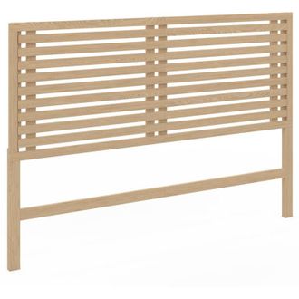 IDMarket Idmarket - Kopfteil mit Fu&szlig; aus AVA-Latten 160 cm helle Holzoptik