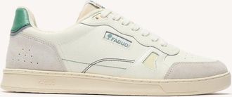 Faguo Baskets blanc et vert cuir - COMMUTE 1