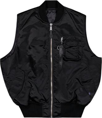 Alpha Industries Ma-1 Base Weste - - Jackets - Herren - Schwarzk - L