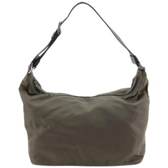 Prada Pre-owned Sac bandouli&egrave;re en nylon - Femme - Pre-owned - Brun - Taille: ONE Size