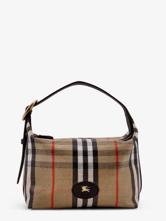 Burberry Coated canvas handbag with check pattern - BURBERRY - gender_Woman