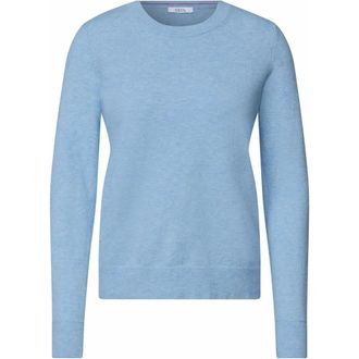Cecil Rundhals-Pullover - - Knitwear - Damen - Blau - 2XL