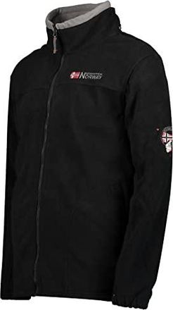 Geographical Norway Tamazonie Veste de transition chaude en polaire pour homme, Noir, S
