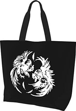 AOOEDM Sac &agrave; provisions r&eacute;utilisable en toile pour dames de combat de coqs