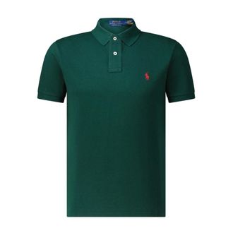 Polo Ralph Lauren Individuell angepasstes Slim-Fit Poloshirt - - Tops - Herren - Gr&uuml;n - 2XL