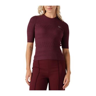 Twinset Bordeauxroter Viskosetop - - Knitwear - Damen - Rot - XL