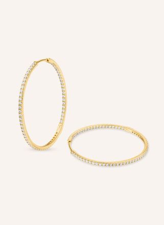 VEYNOU Veynou Creolen Cleo Big Aus 14 Karat Gelbgold Mit Diamanten gold