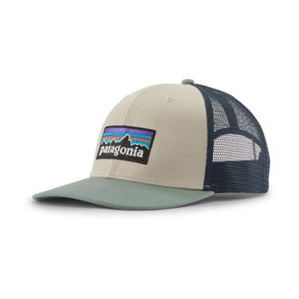 Patagonia P-6 Logo Trucker Cap - - Sport - Herren - Gr&uuml;n - ONE SIZE