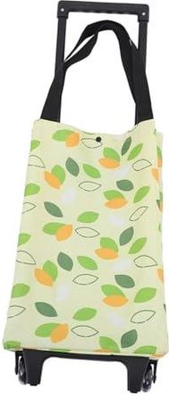 Cabilock Sac Chariot Pliable Capacit&eacute; Importante avec Roulettes Caoutchouc Sac Courses R&eacute;utilisable pour Supermarch&eacute; Bagage Shopping L&eacute;ger et Robuste pour Tout
