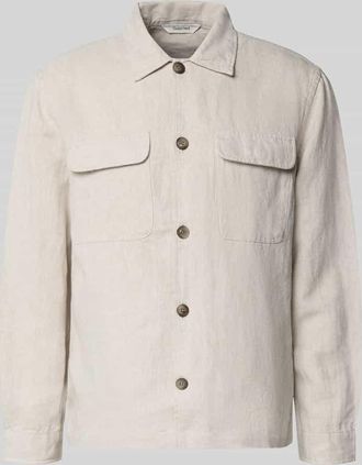 Selected Relaxed Fit Hemdjacke aus Leinen-Baumwoll-Mix Modell LEROY