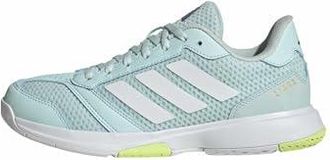 adidas Femme Ligra 8 Womens Indoor Shoes, Halo Mint/FTWR White/Hi-res Yellow, 37 1/3 EU