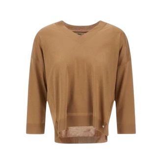 Herno V-neck Strickware - - Knitwear - Damen - Braun - XS