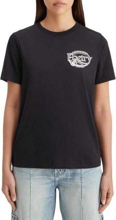 Scotch & Soda T- Shirt Coupe Droite avec Petite Poitrine, Evening Black 6647, XL Femme