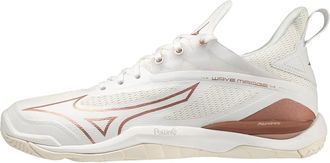 Mizuno Damen Wave Mirage 4 Handballschuhe, Wei&szlig;, Rosa, Schneewittchen, 42 EU