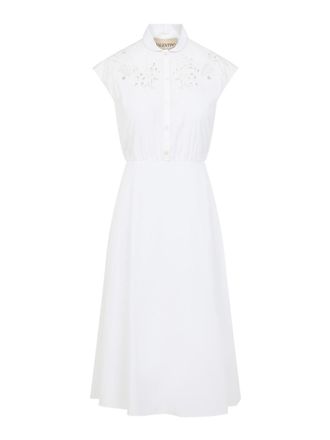 Valentino Garavani Robe Au Genou - Blanc