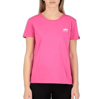 Alpha Industries Damen Basic T Small Logo Wmn Hemd, 651-magenta