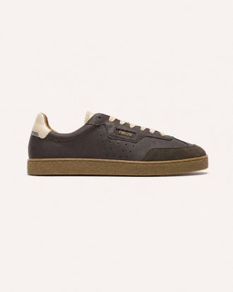 Faguo Baskets en cuir marron chocolat