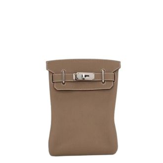 Herm&egrave;s Sac bandouli&egrave;re vintage Pre-owned - Femme - Pre-owned - Beige - Taille: ONE Size
