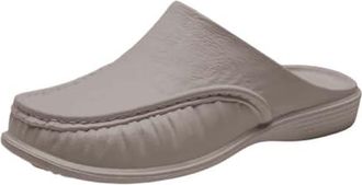 Generic Mules en cuir &agrave; bout ferm&eacute; pour homme - Mocassins confortables &agrave; enfiler avec semelle souple - Dos nu - Pantoufles d&eacute;contract&eacute;es l&eacute;g&egrave;res et rembourr&eacute;e