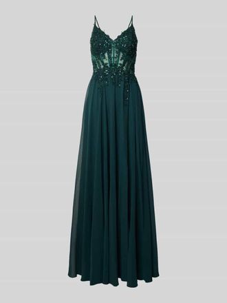Luxuar Abendkleid mit Herz-Ausschnitt