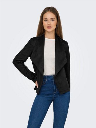 Only Kurzjacke ONLJOLINE FAUX SUEDE DRAPY JACKET OTW in Wildleder Optik