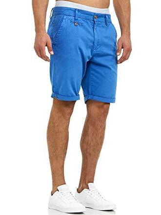 Indicode Hommes Cuba Chino Shorts | Pantalon Court Chino &agrave; 5 Poches Blau Palace Blue 3XL
