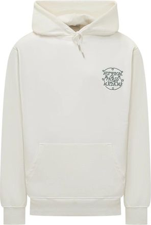 Dr&ocirc;le de Monsieur Homme, Sweatshirts et sweats &agrave; capuche, Blanc, Taille: L Braided Slogan Sweat &agrave; capuche