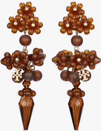Tory Burch Damen Lineare Curiosity Ohrringe mit Perlen