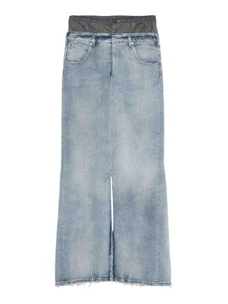 Maison Margiela Jupe Midi - Bleu