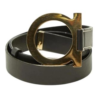 Ferragamo Ceinture standard Pre-owned - Femme - Pre-owned - Noir - Taille: ONE Size