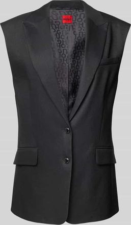 HUGO BOSS Leinenweste mit Reverskragen Modell Amise