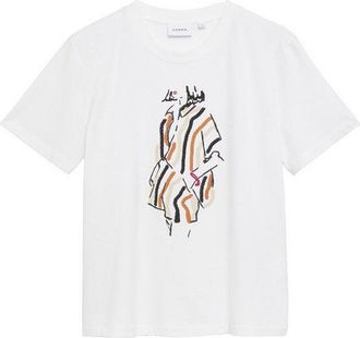 Comma Kurzarmshirt T-Shirt Artwork T-Shirt