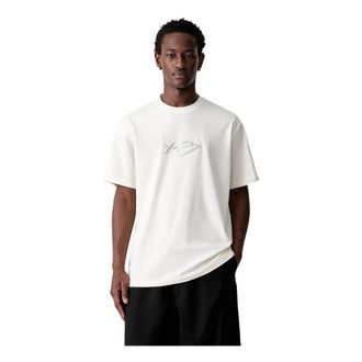 Yohji Yamamoto Logo LS Tee - - Tops - Herren - Beige - XL