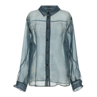 Haikure Femme, Blouses et Chemises, Bleu, Taille: 36 FR Maya Silk Shirt